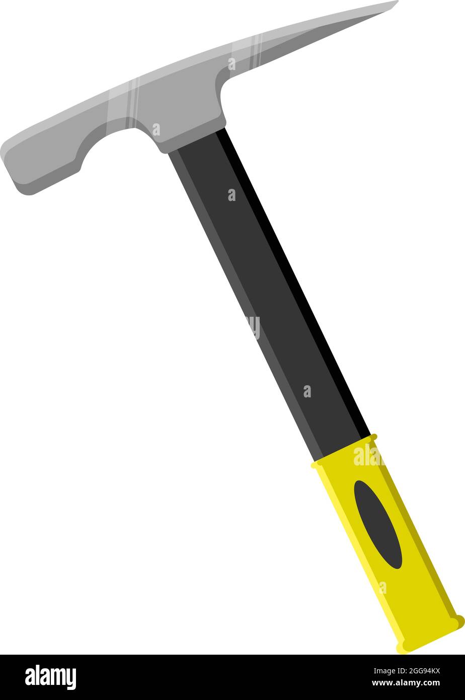 Yellow hammer, illustration, vector on white background Stock Vector ...
