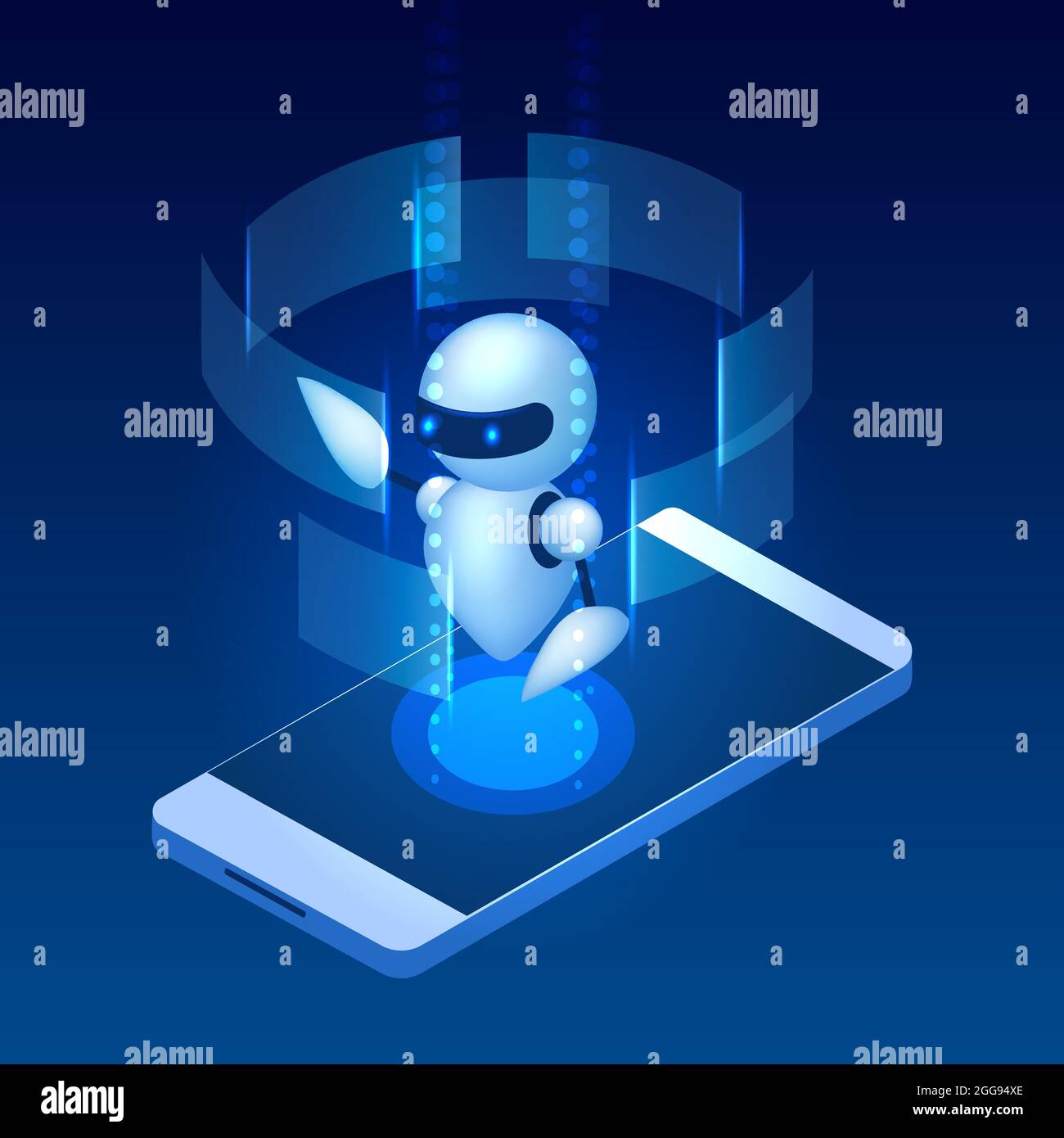 E-learning bot, Ai teacher Stock Vector Image & Art - Alamy