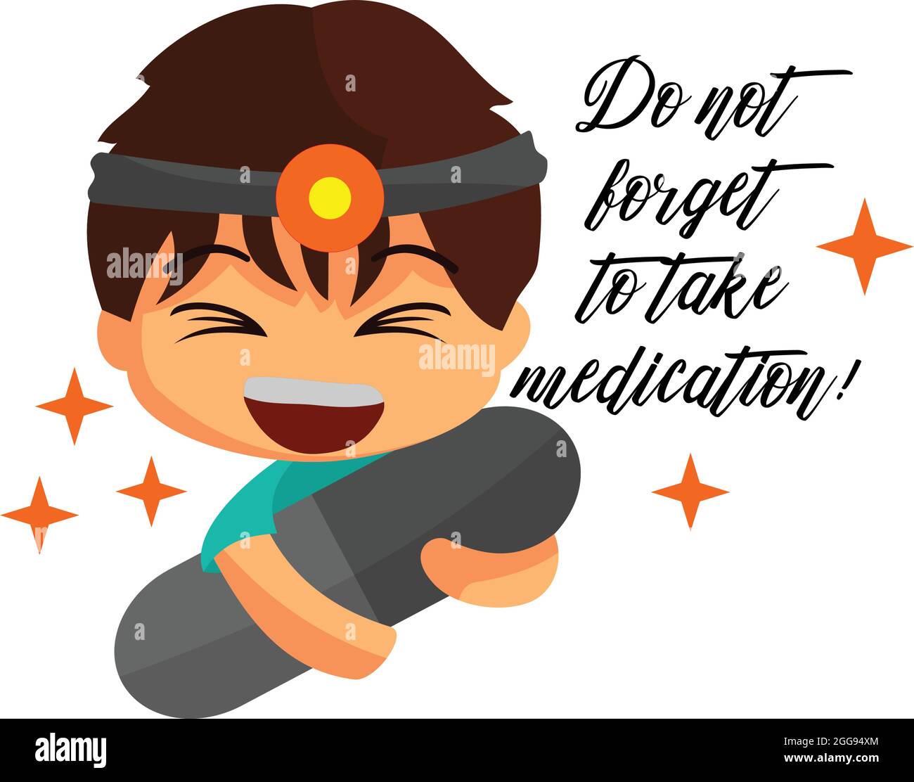 Woman forget illustration Cut Out Stock Images & Pictures - Alamy