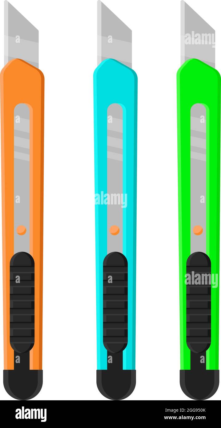 Paper cutter, illustration, vector on white background Stock Vector ...