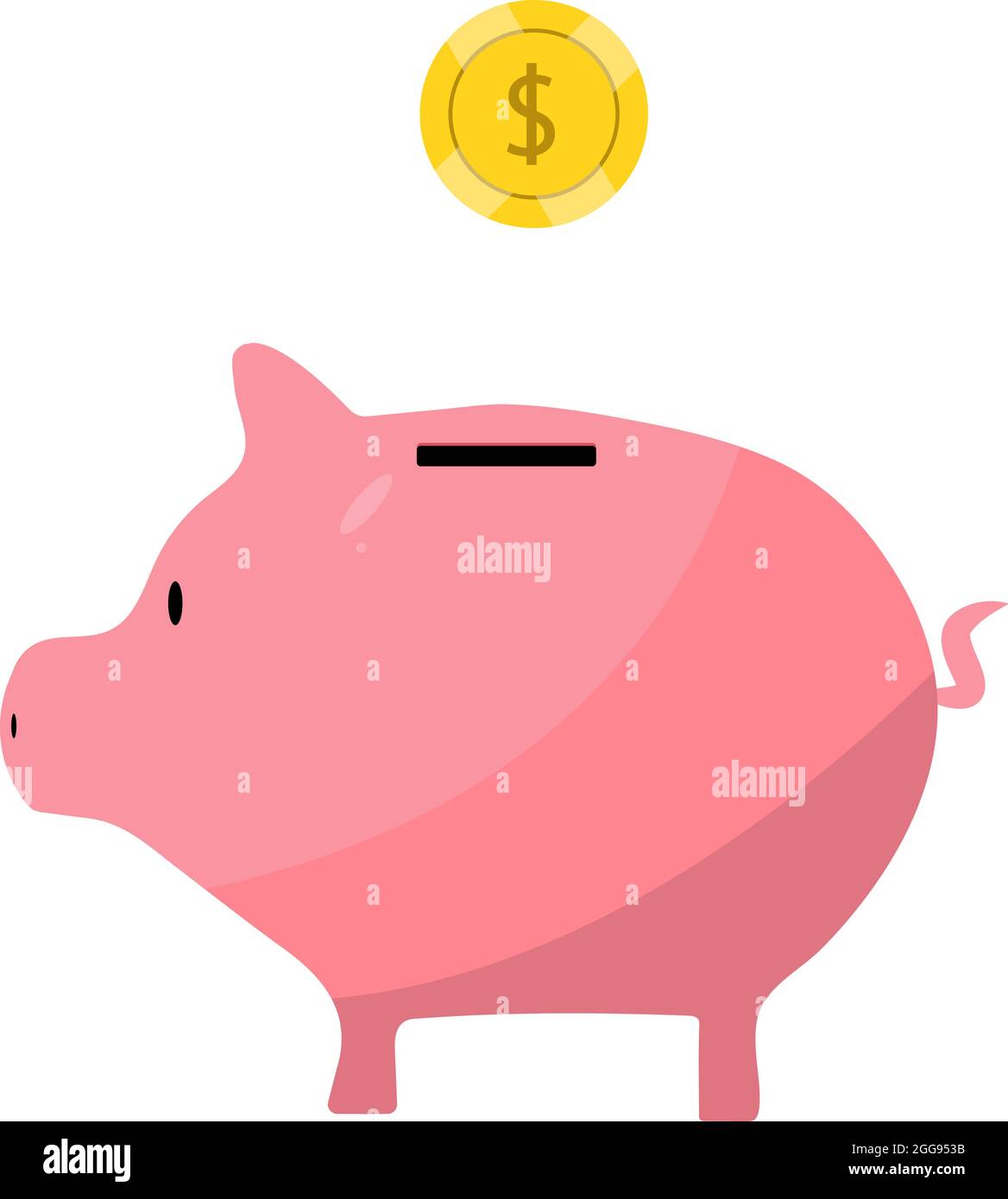 Pink piggy Stock Vector Images - Alamy