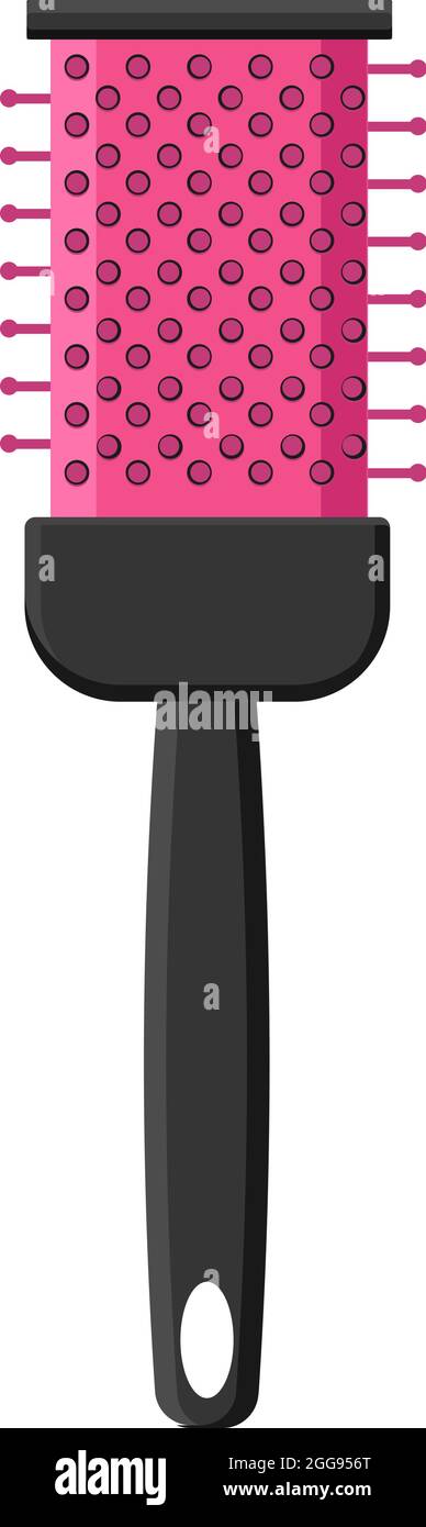 Round comb, illustration, vector on white background Stock Vector Image ...