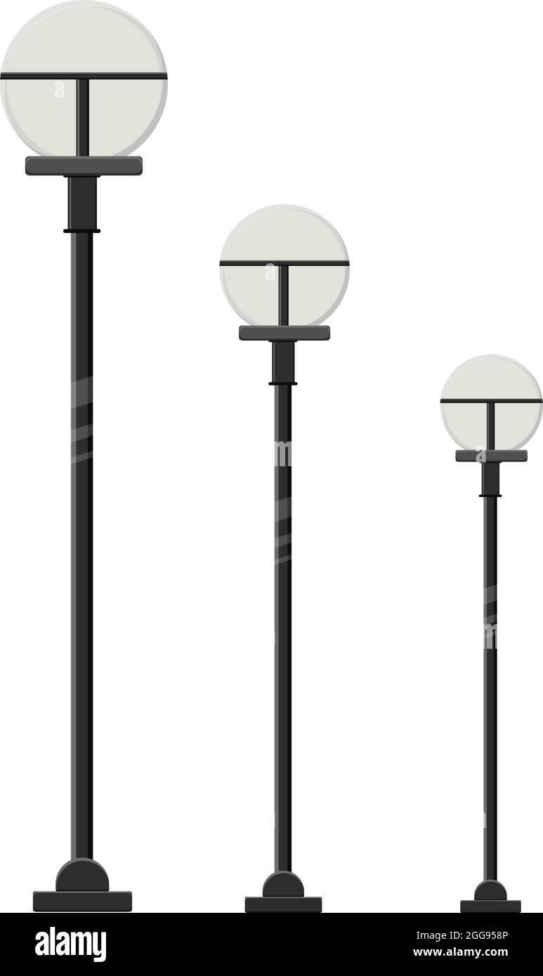 Decorative streetlight Stock Vector Images - Alamy