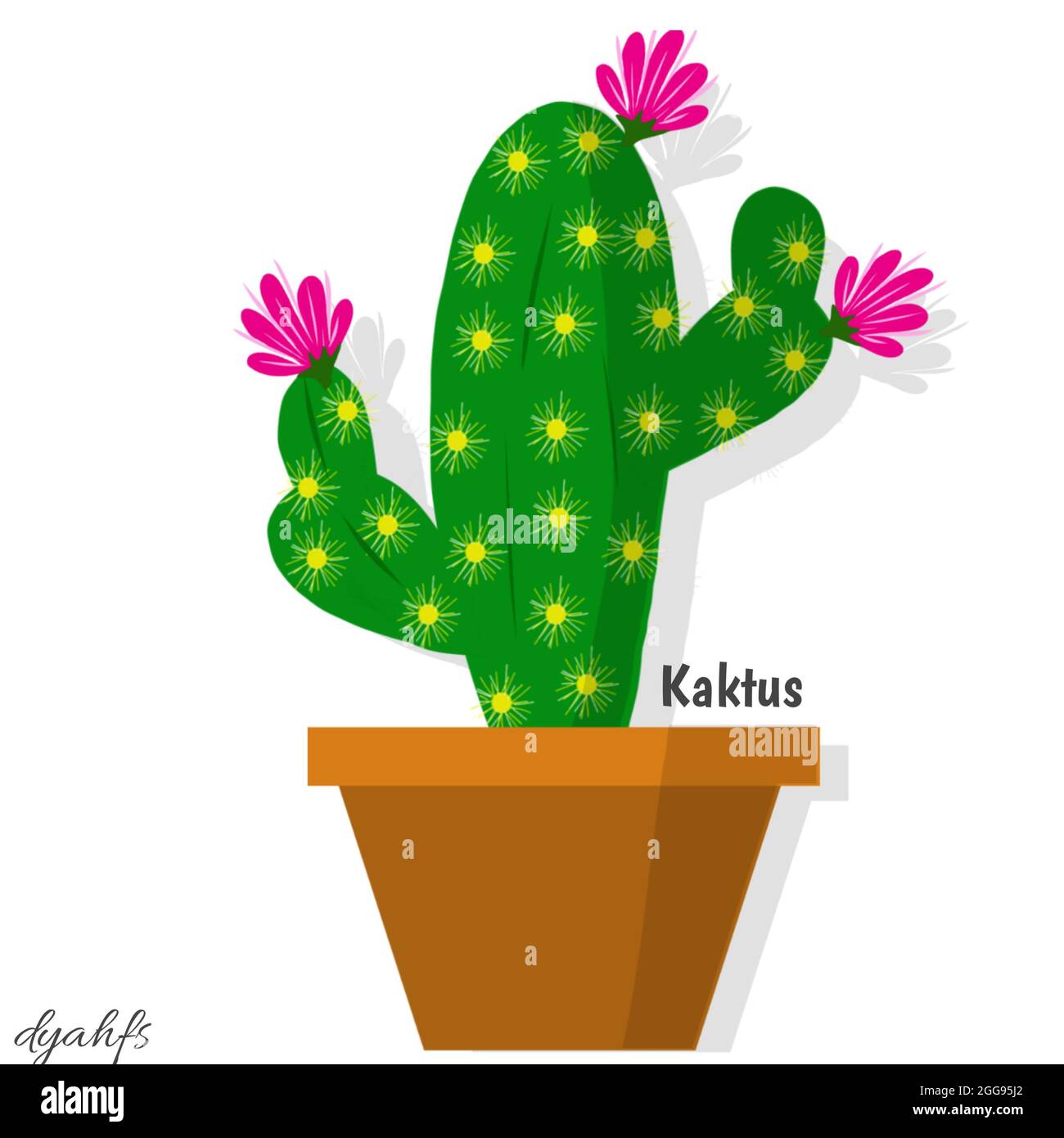 Cactus art Cut Out Stock Images & Pictures - Alamy