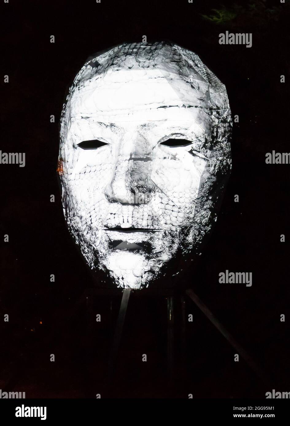 Face expression and people concept. Abstract human face, surreal ...