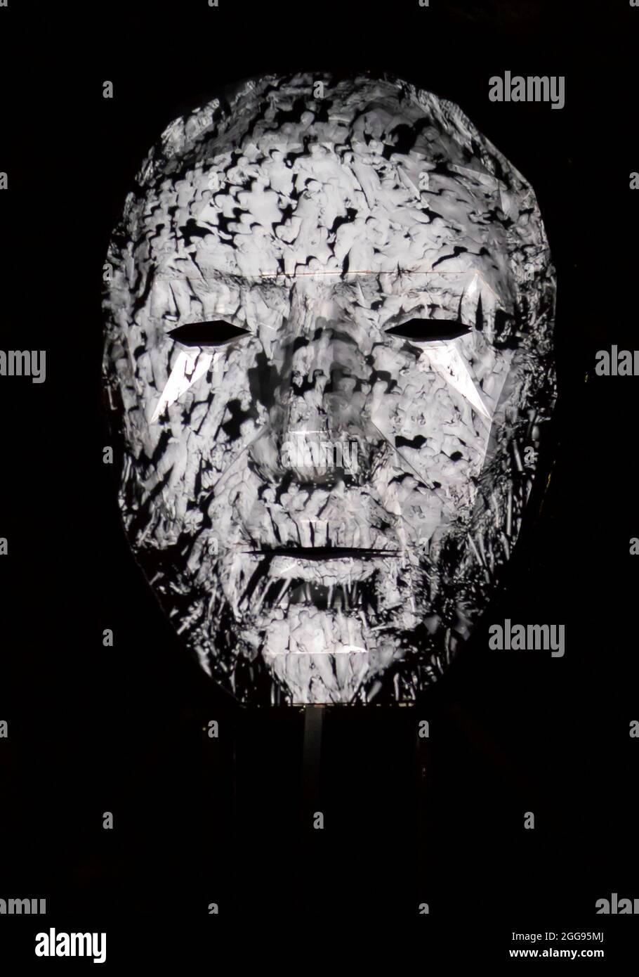 Face expression and people concept. Abstract human face, surreal ...