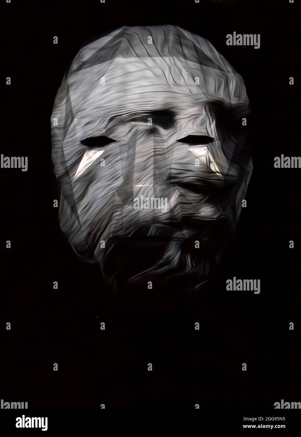 Face expression and people concept. Abstract human face, surreal ...