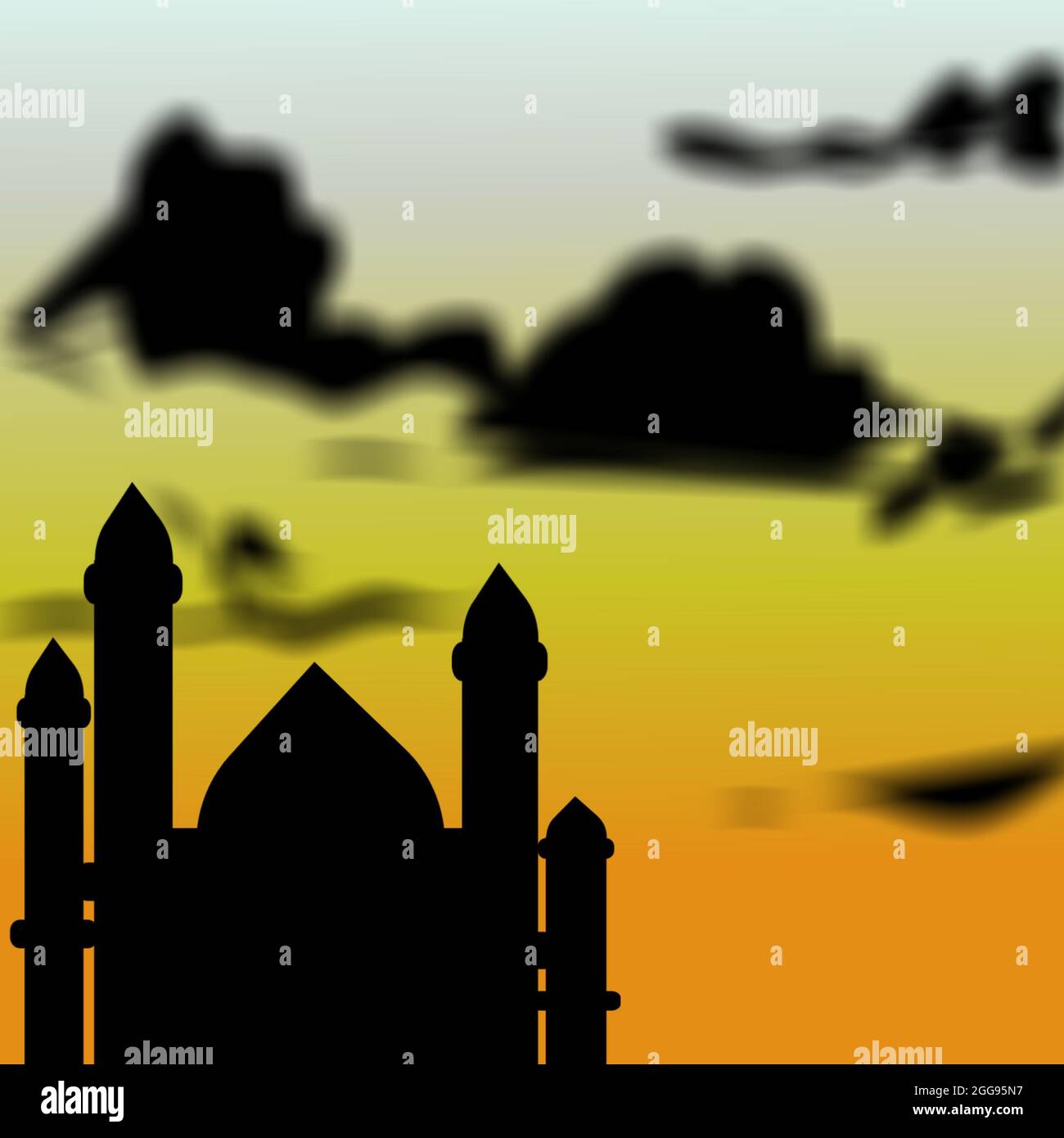 silhouette illustration for background or wallpaper Stock Photo - Alamy
