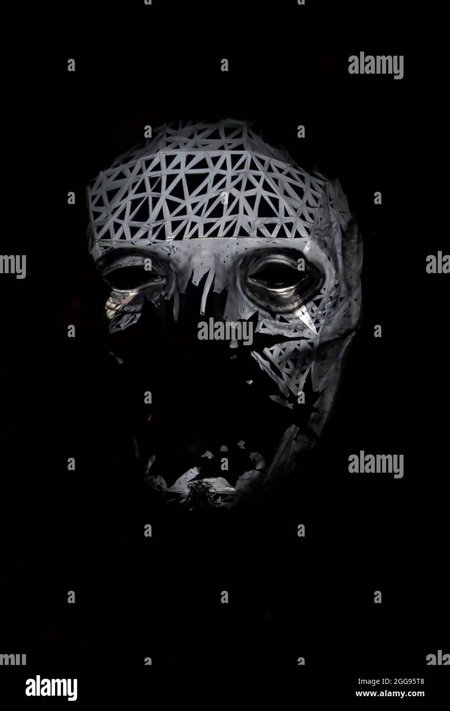 Face expression and people concept. Abstract human face, surreal ...