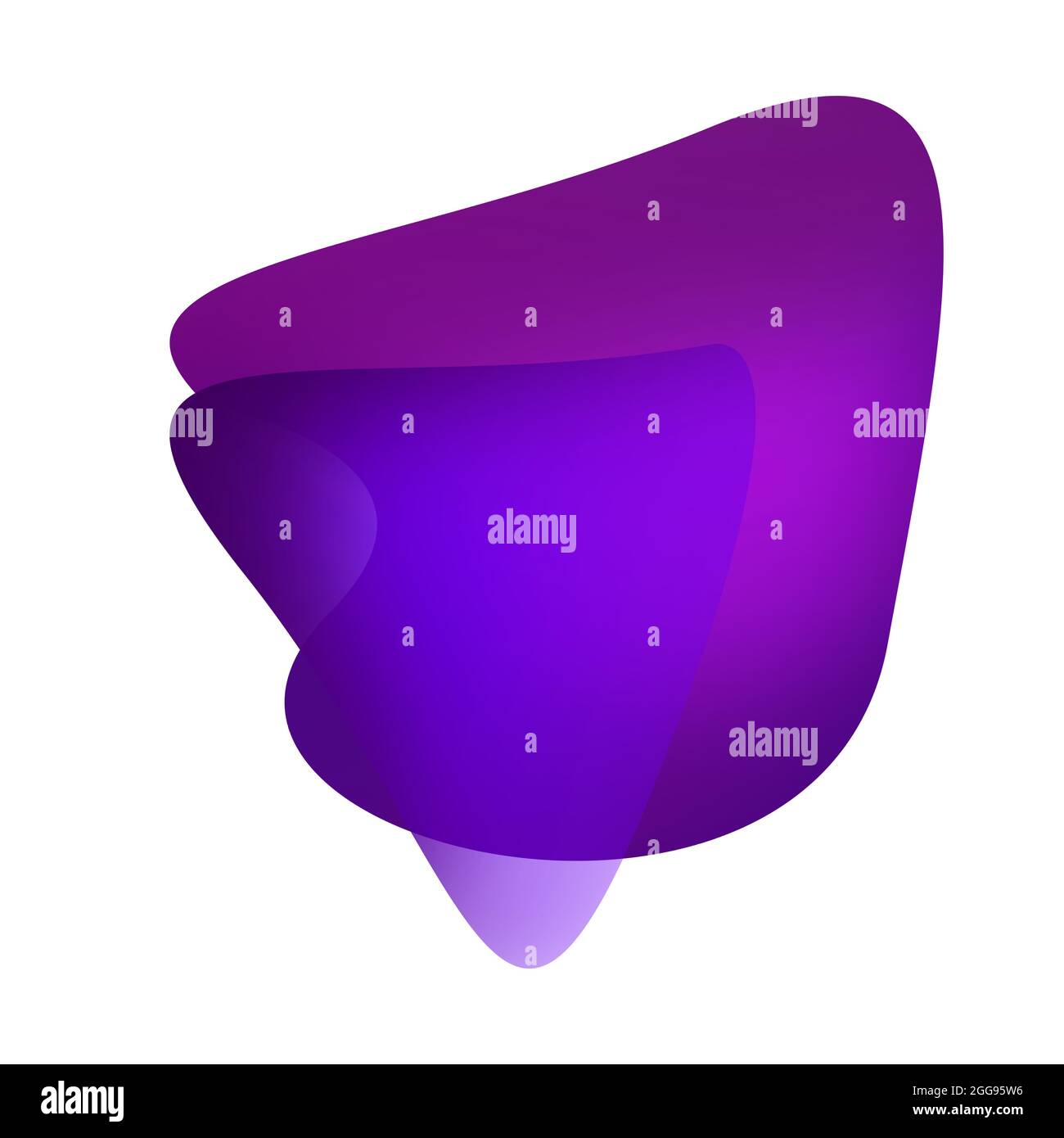 Colored abstract shapes in neon color isolated on white Stock Photo - Alamy