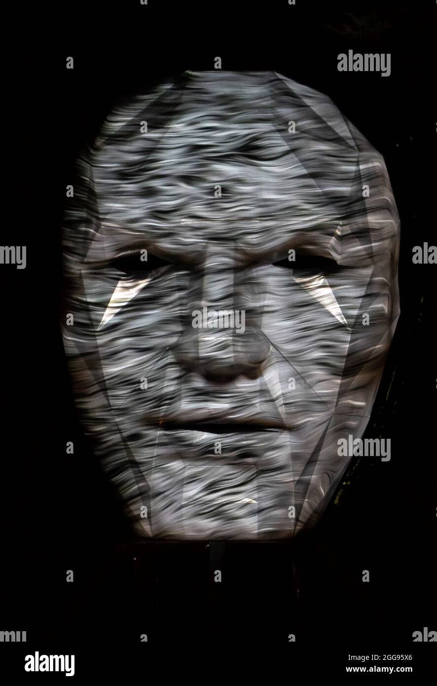 Face expression and people concept. Abstract human face, surreal ...
