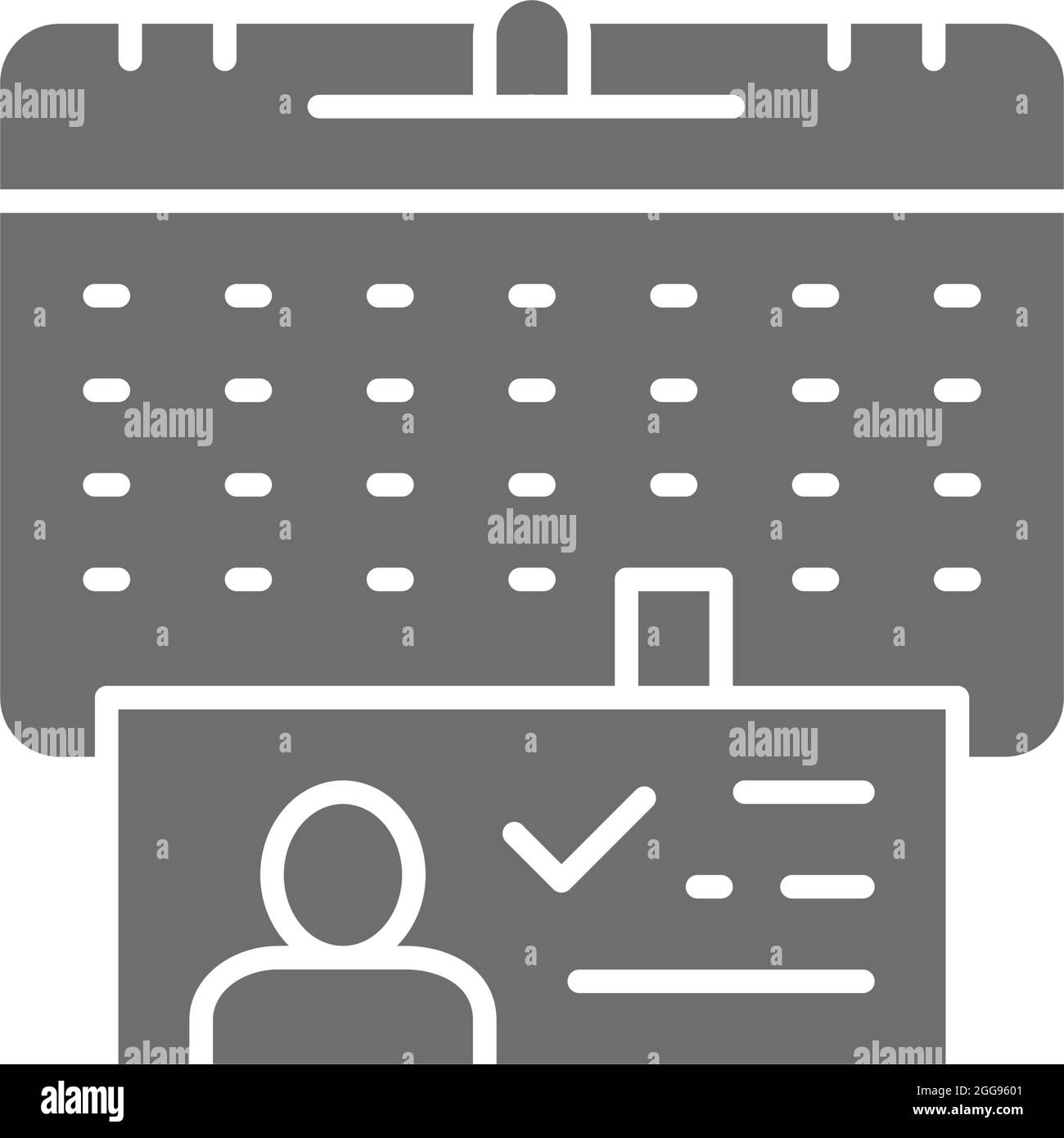 Reminder icon monochrome simple Stock Vector Images - Alamy