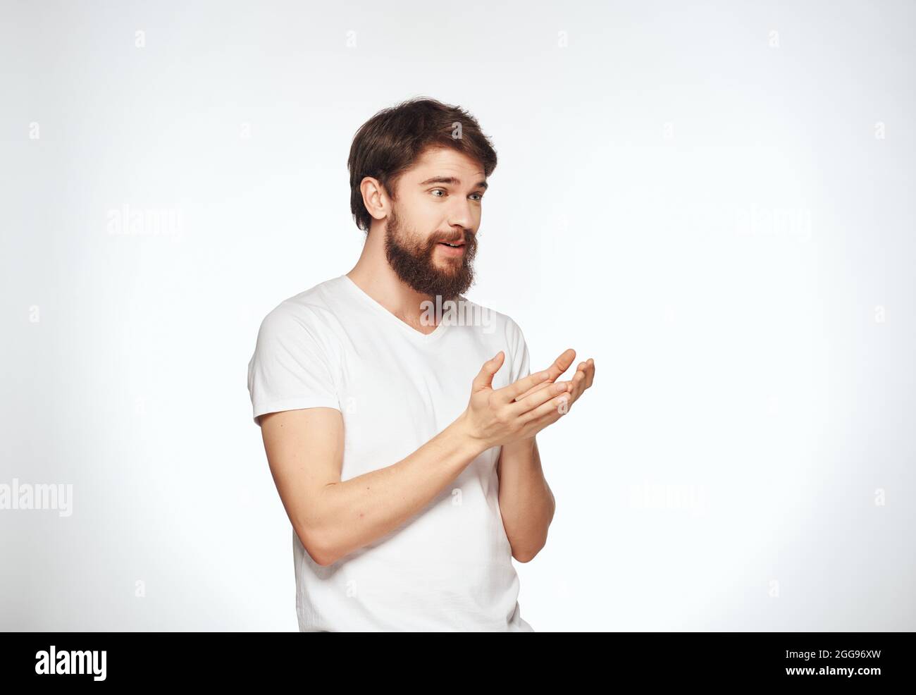 Business hand gestures candid hi-res stock photography and images - Alamy