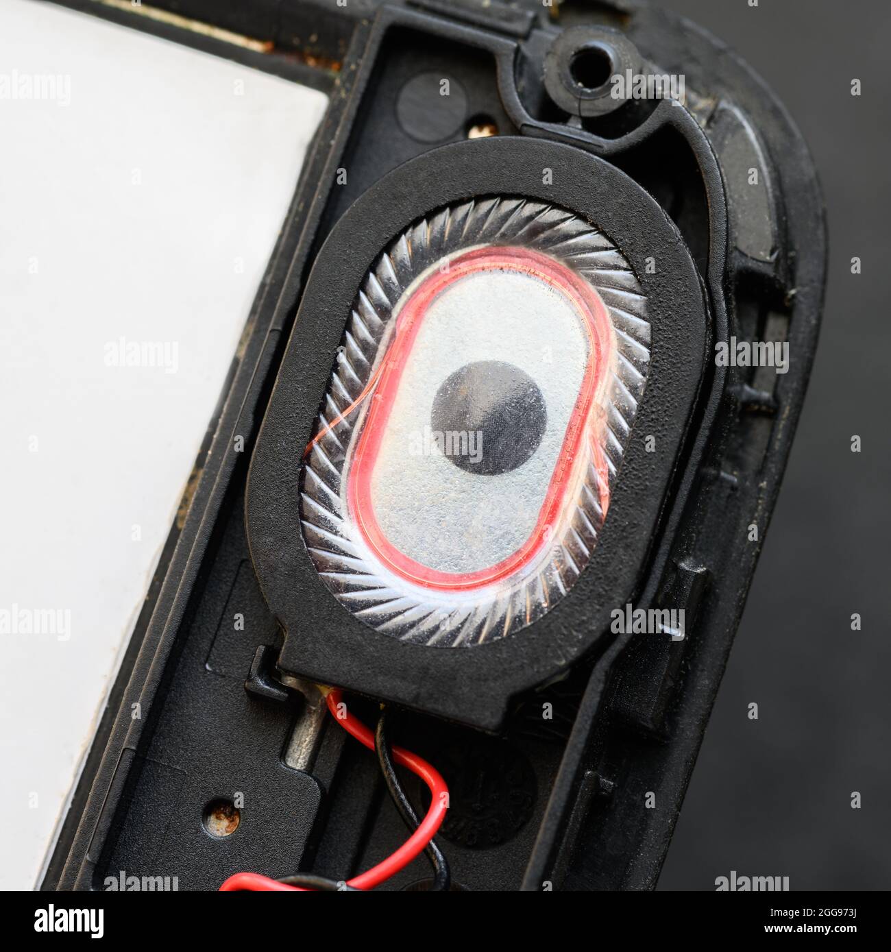 Smartphone speaker module. Macro shot Stock Photo - Alamy