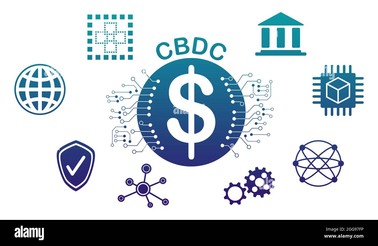 Illustration of a cbdc concept Stock Photo - Alamy