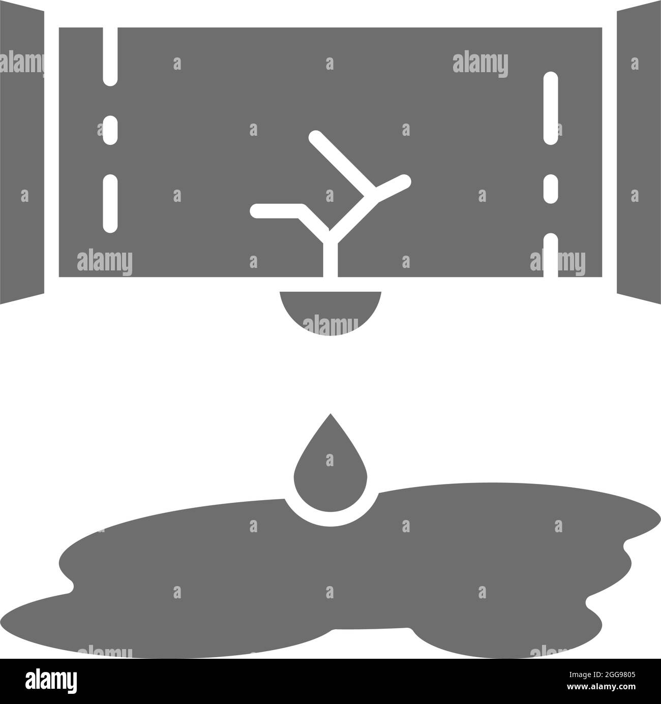 Burst water pipe Stock Vector Images - Alamy