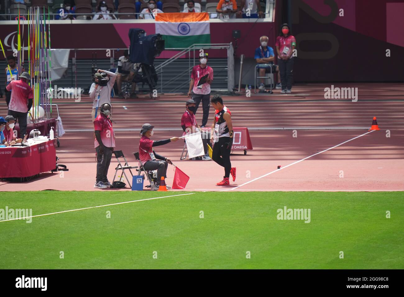 Tokyo, Japan. 30th Aug, 2021. Takuya Shiramasa (JPN) Athletics : Men's Javelin Throw F46 Final ...