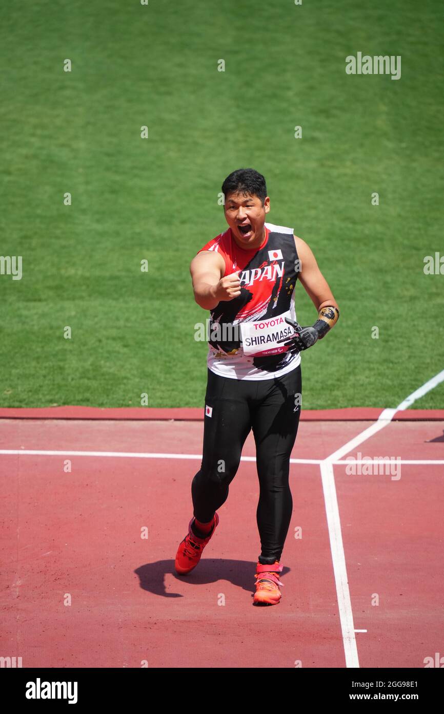 Tokyo, Japan. 30th Aug, 2021. Takuya Shiramasa (JPN) Athletics : Men's Javelin Throw F46 Final ...