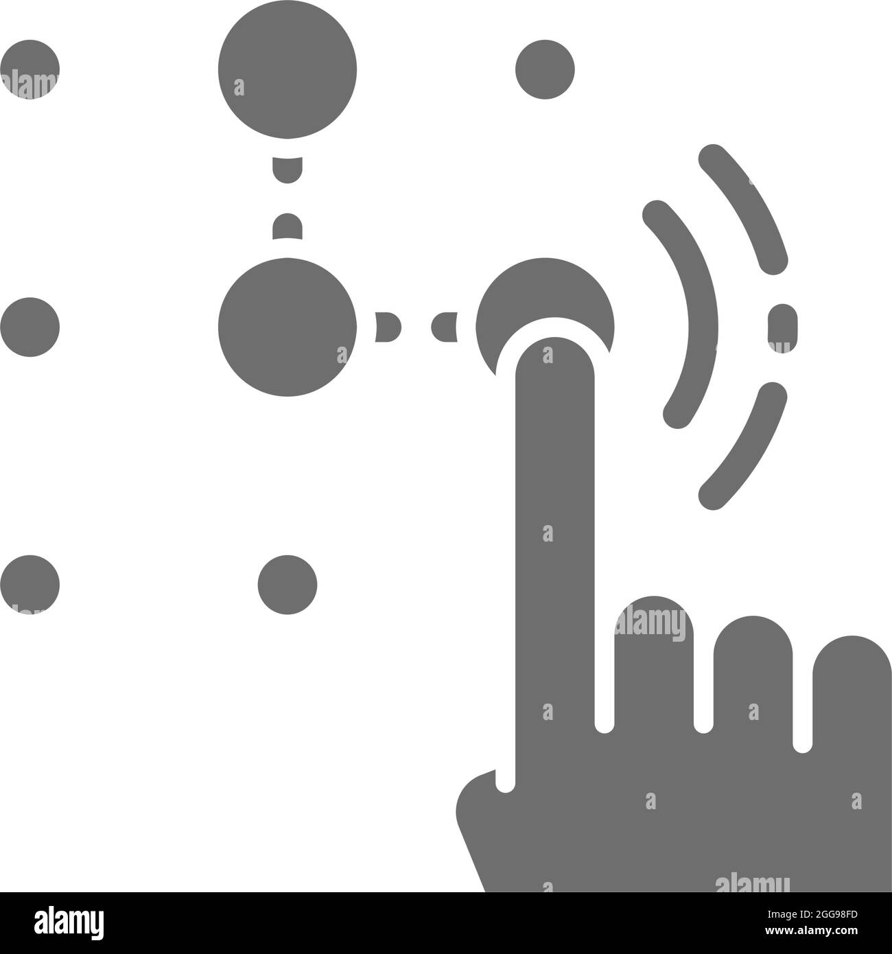 Pin code, password and unlock, identification grey icon Stock Vector ...