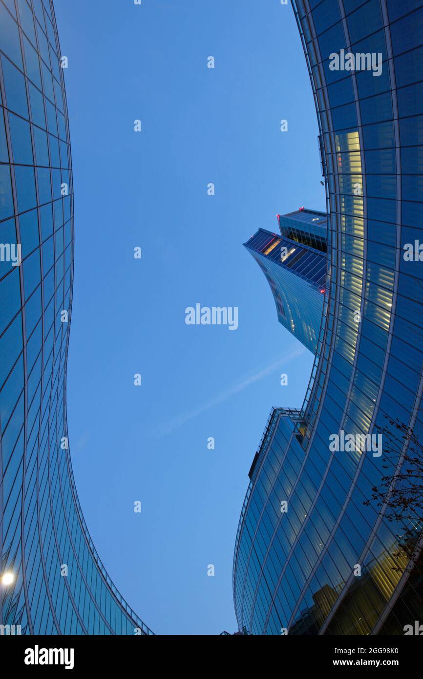 The modern architecture of Lombardy Building in Milan, Italy Stock ...