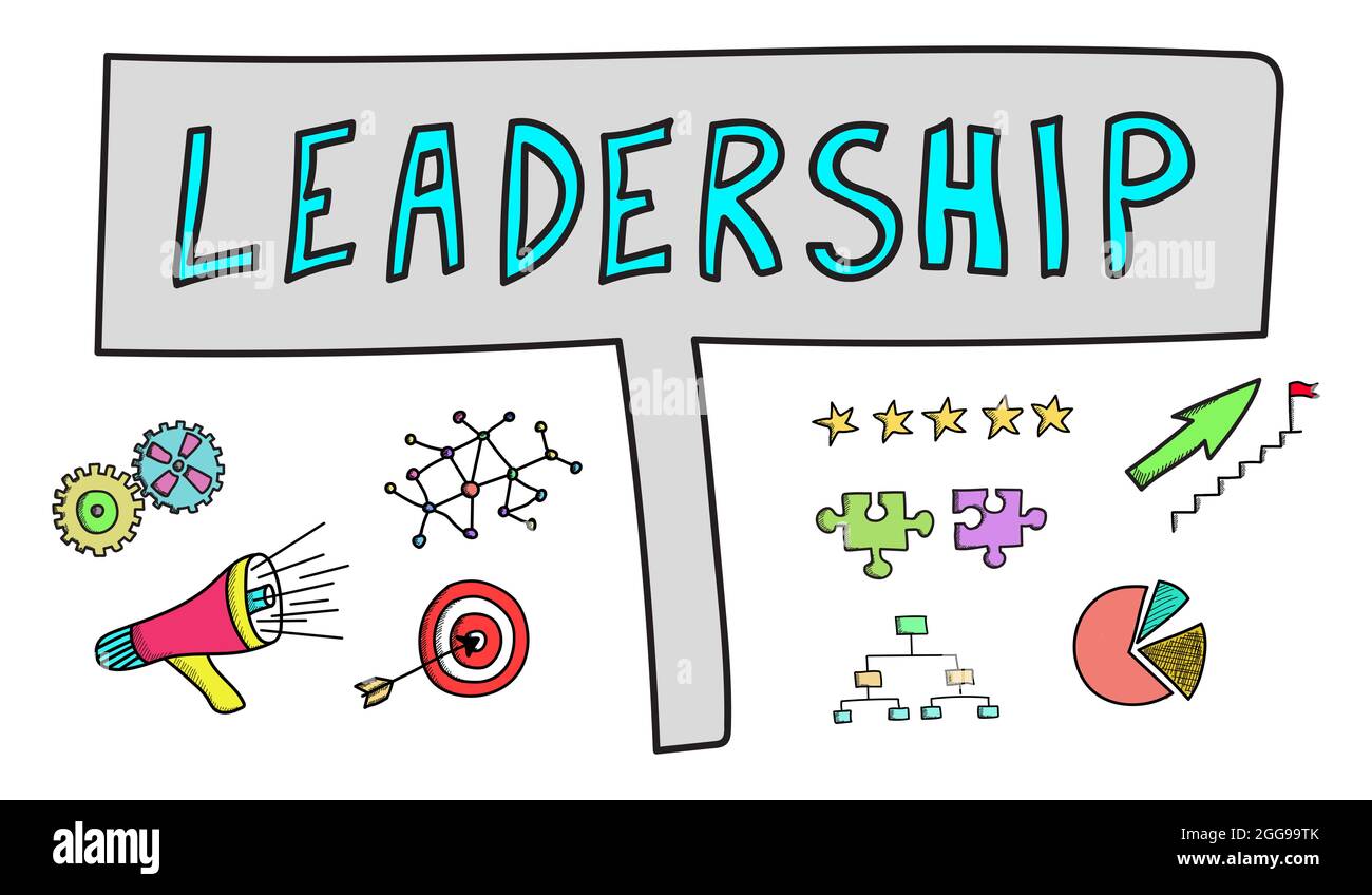 Illustration of a leadership concept Stock Photo - Alamy
