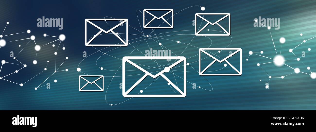 Illustration of a message concept Stock Photo - Alamy