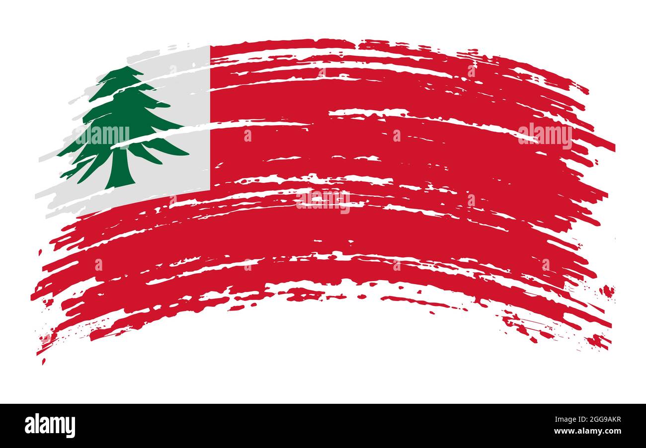 New England flag in grunge brush stroke, vector image Stock Vector ...