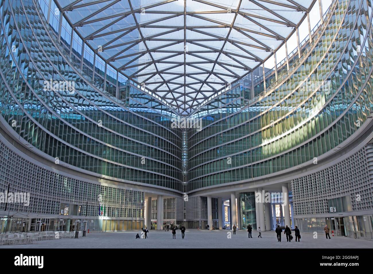 The modern architecture of Lombardy Building in Milan, Italy Stock ...