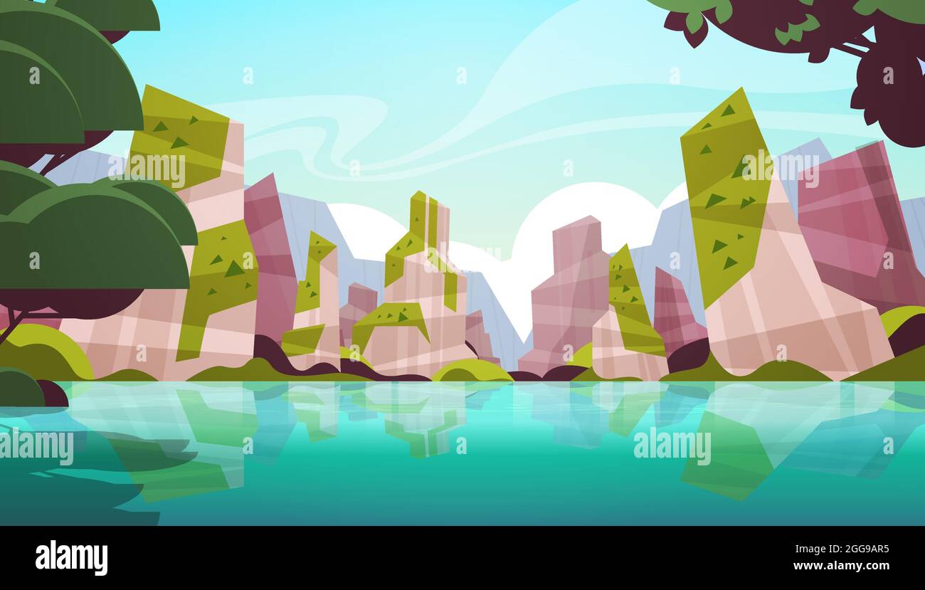 beautiful tropical beach landscape summer seaside with trees and ...