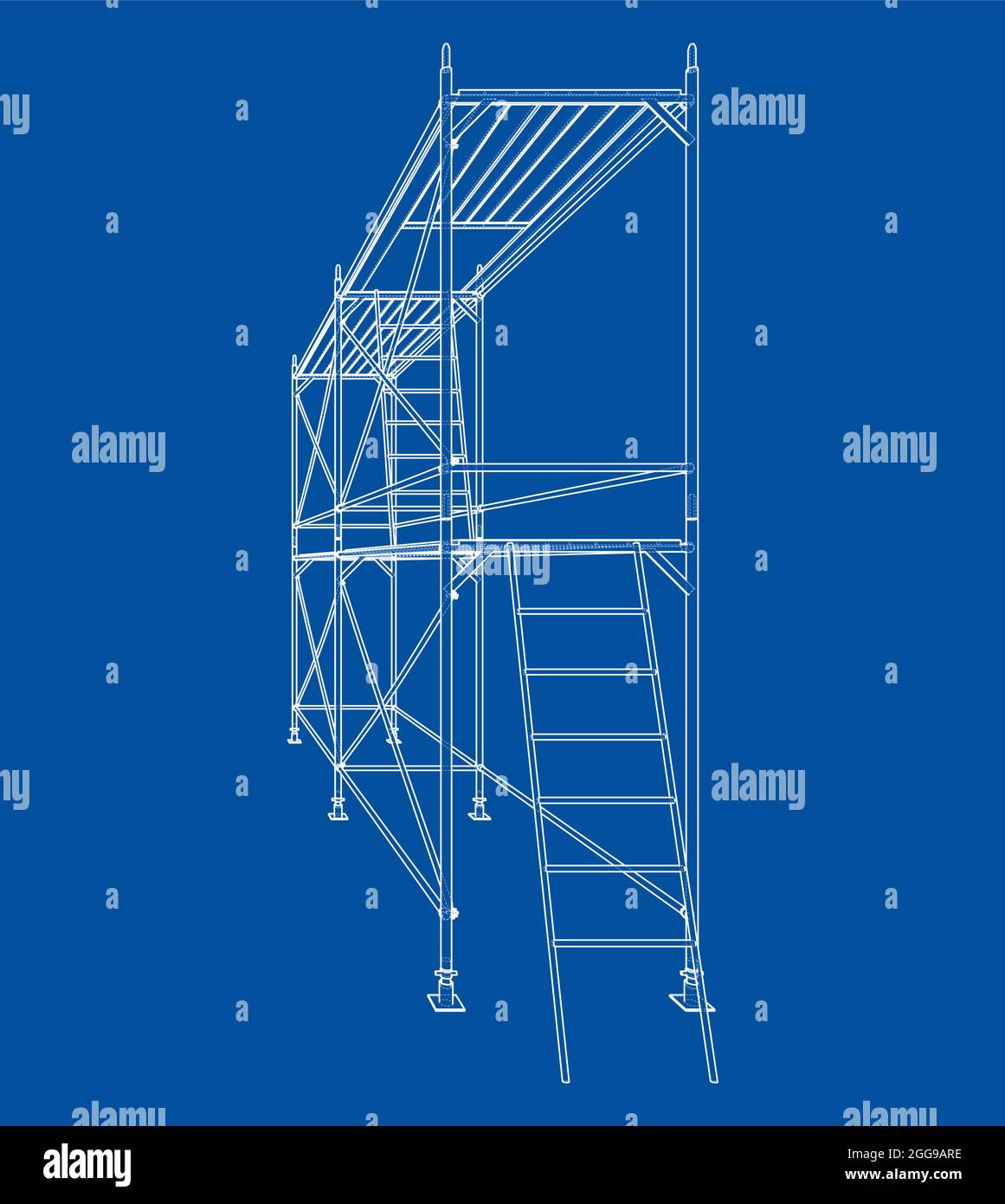 Prefabricated scaffolding. Vector Stock Vector Image & Art - Alamy