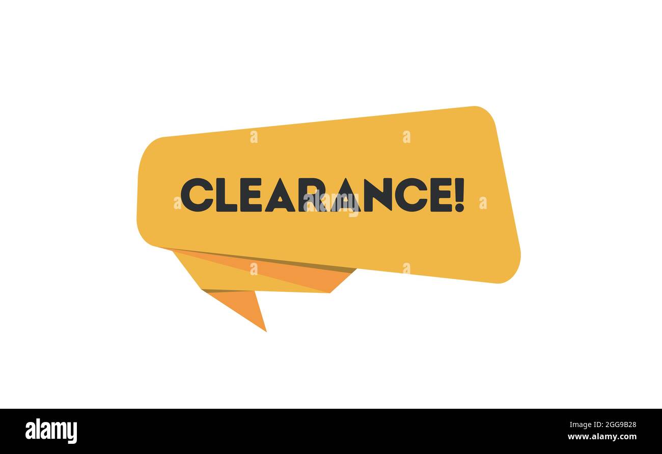 Clearance sale sign Stock Vector Images - Alamy