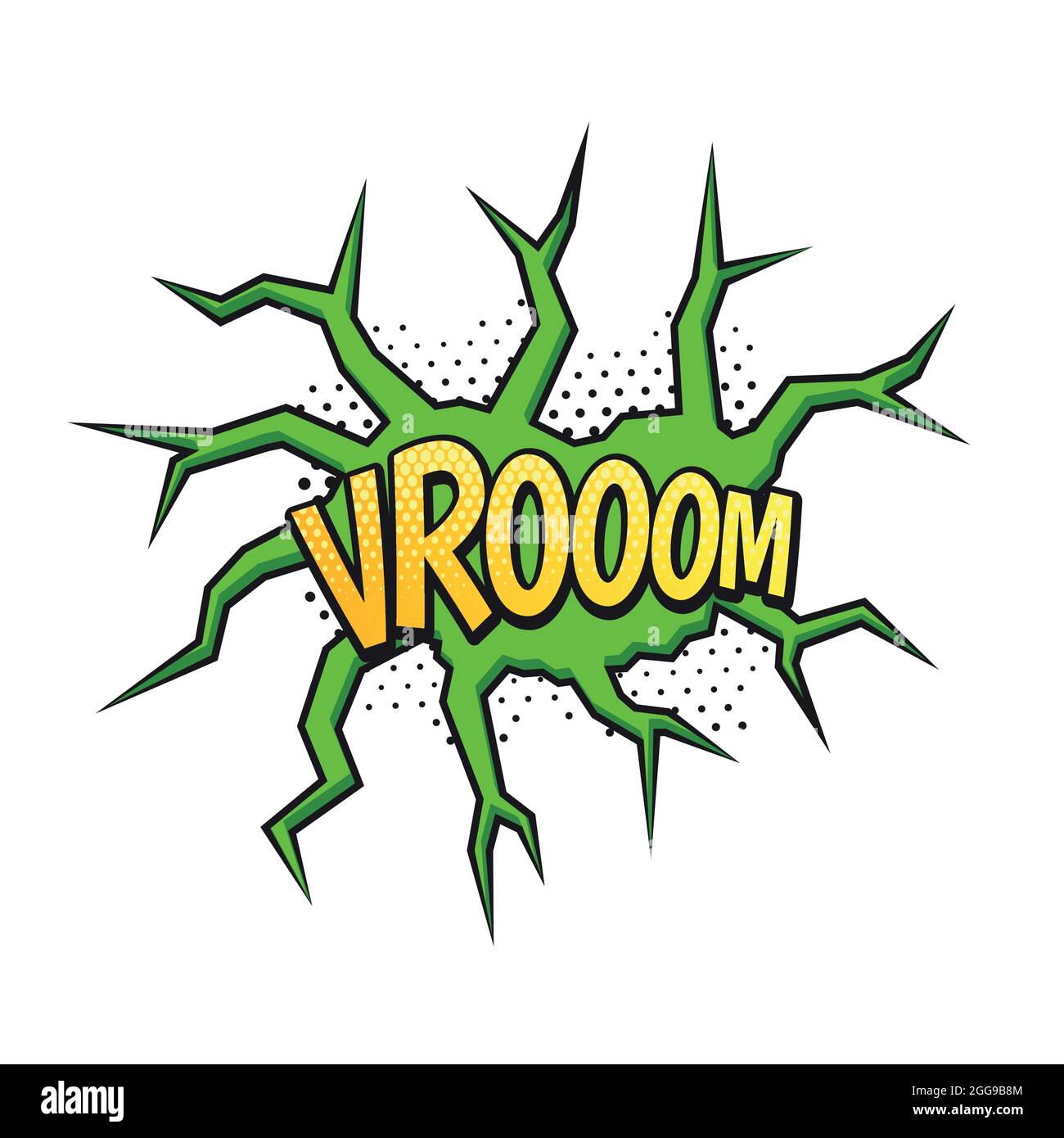 Vroom cartoon sound hi-res stock photography and images - Alamy