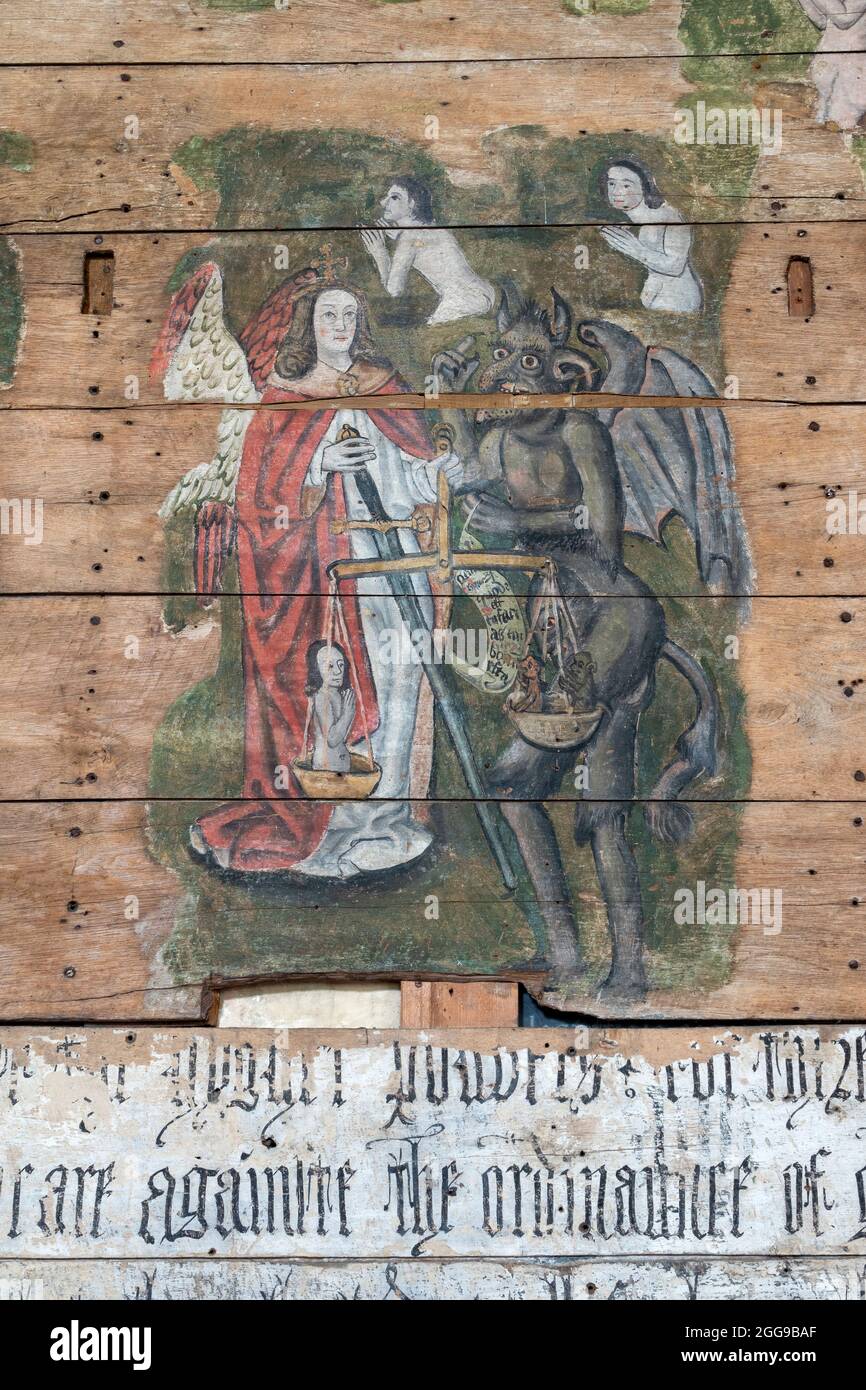 Medieval doom painting church hi-res stock photography and images - Alamy