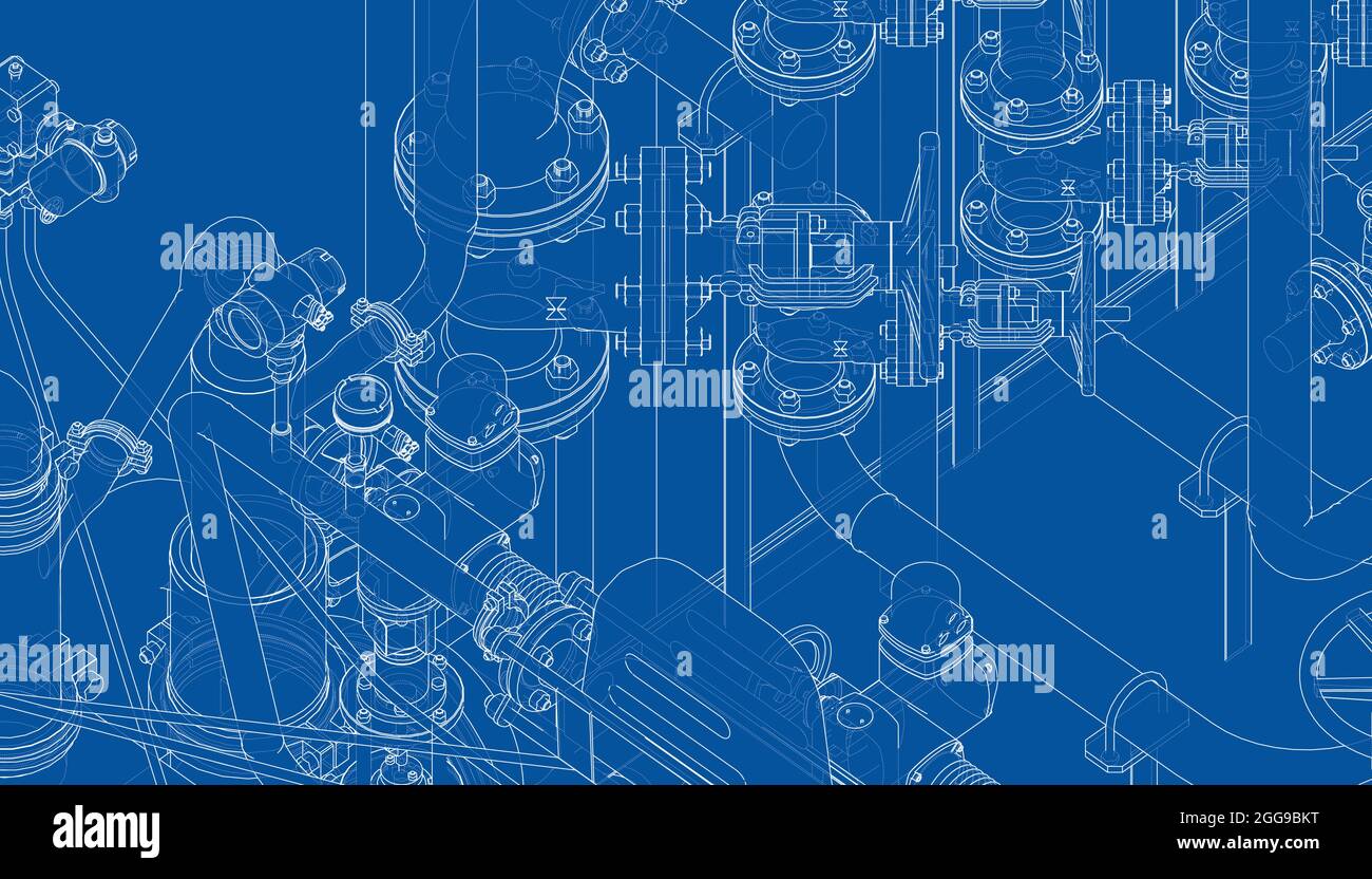 Valves and other industrial equipment. Vector Stock Vector Image & Art ...