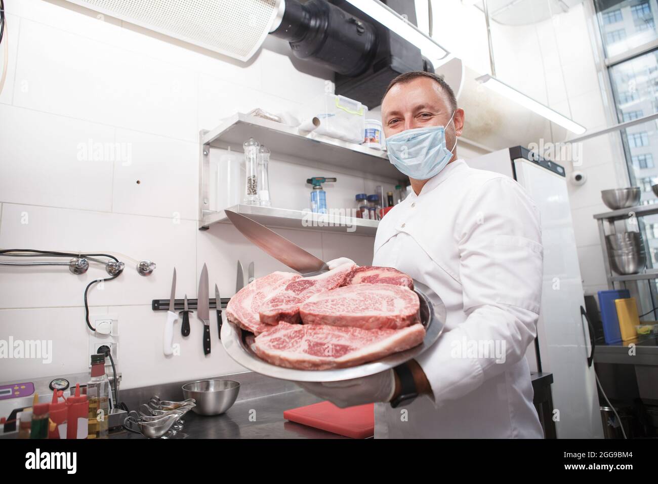 Raw beef mask hi-res stock photography and images - Alamy