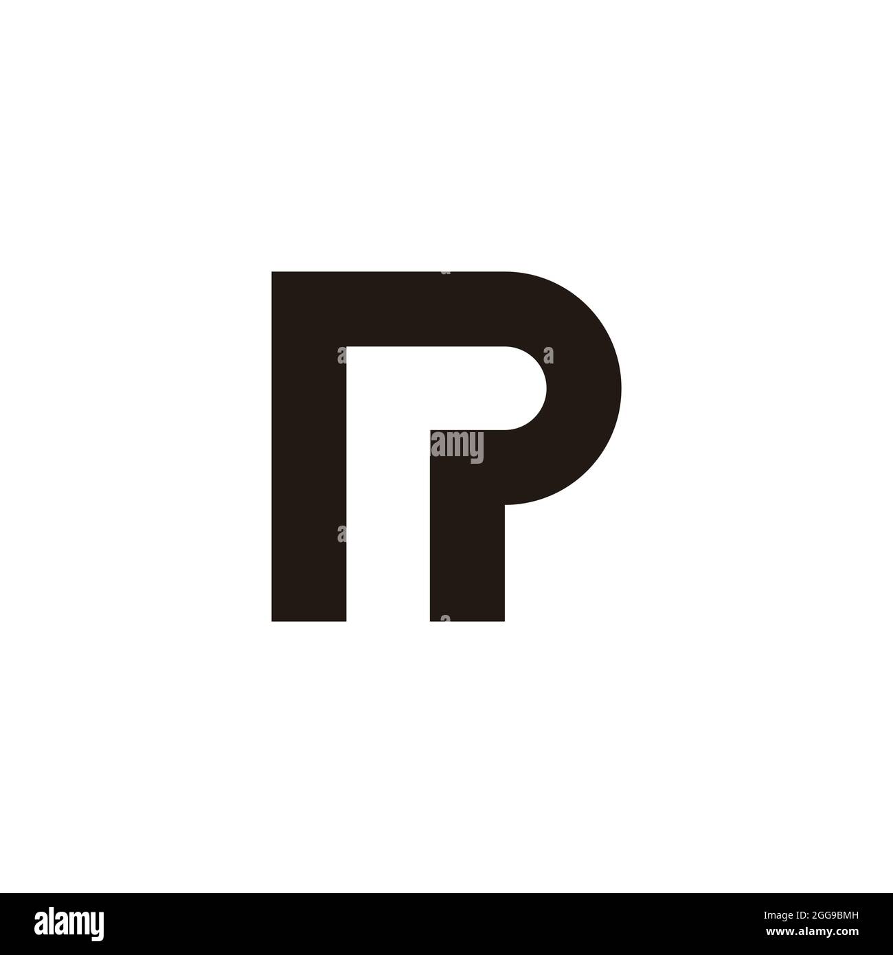 letter pr simple geometric symbol logo vector Stock Vector Image & Art ...