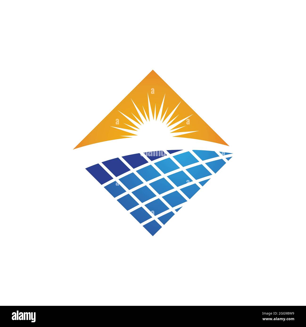 Solar Energy vector icon illustration template Stock Photo - Alamy