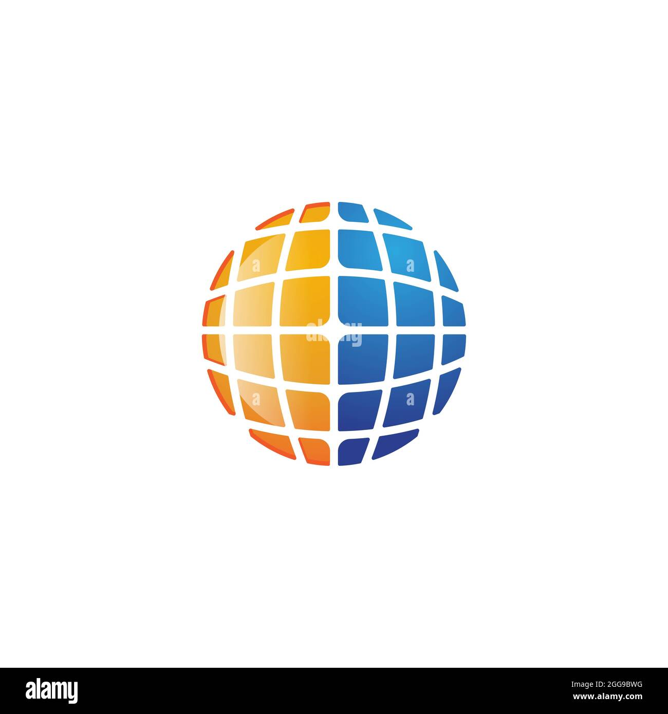 Solar Energy vector icon illustration template Stock Photo - Alamy