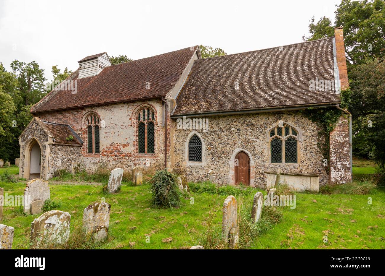 St Margaret of Antioch Church, Linstead, Linstead Parva, Suffolk Stock ...