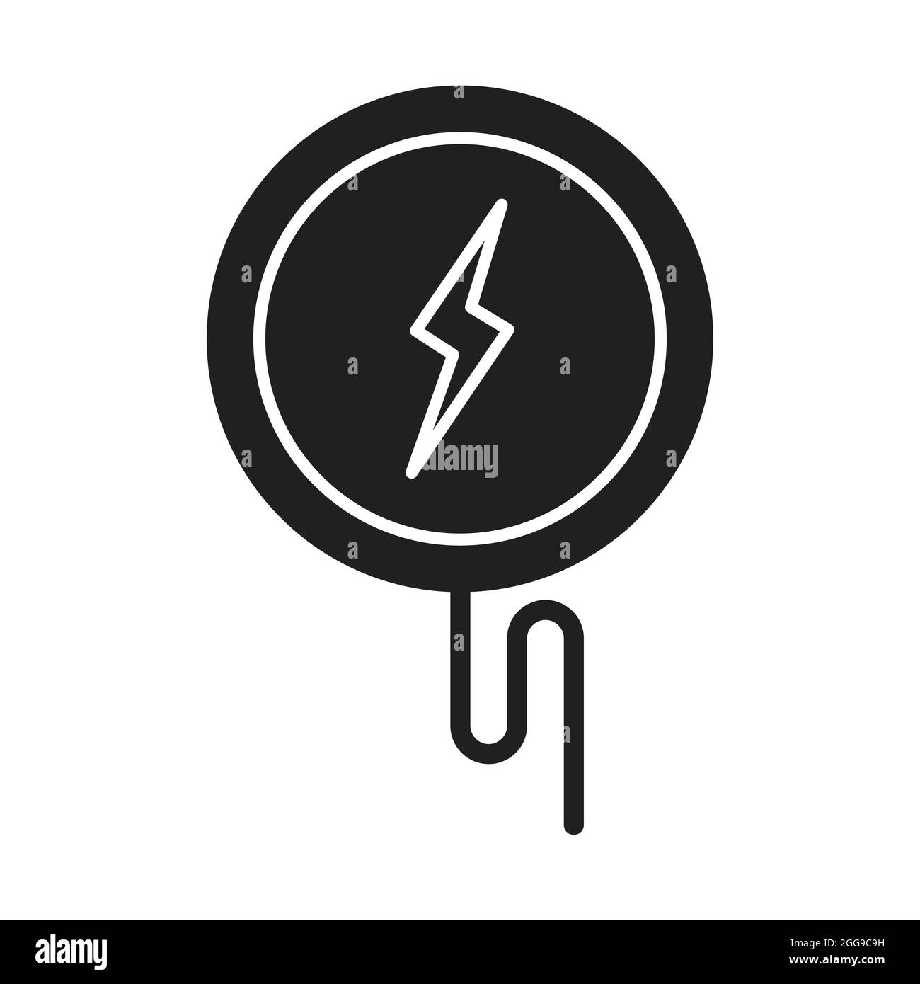 Wireless charging icon vector artificial Intelligence collection for ...