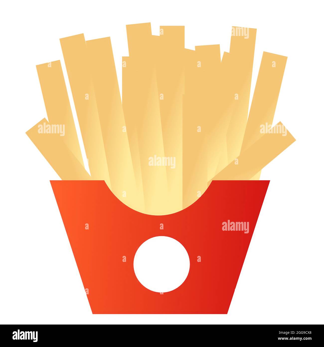 fried potato illustration Stock Photo - Alamy