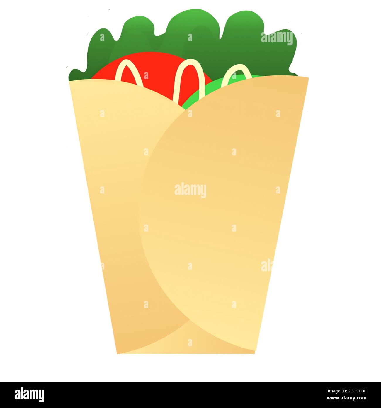 delicious kebab illustration Stock Photo - Alamy