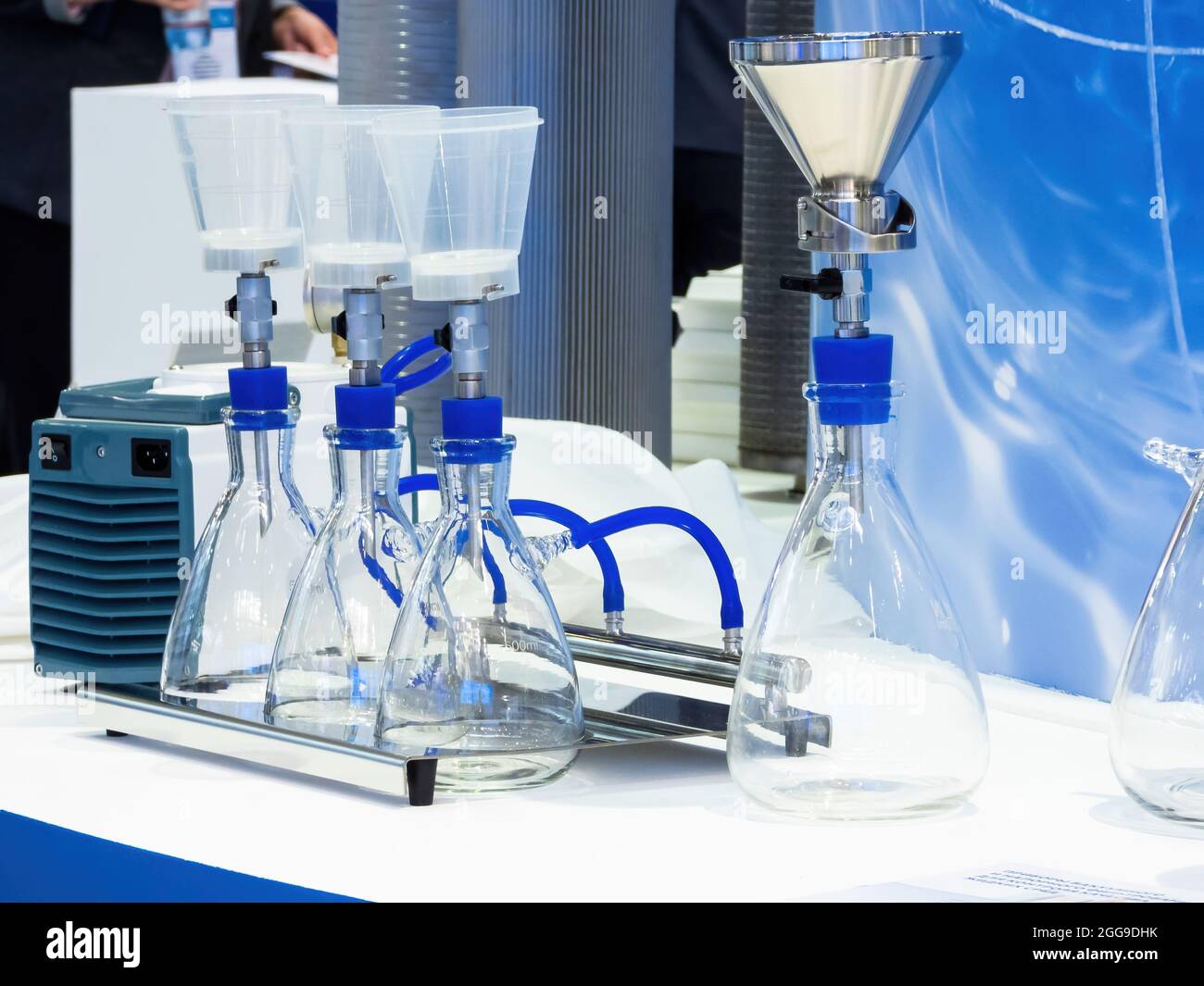 MOSCOW, RUSSIA - NOV 21, 2018. New laboratory equipment on exhibition ...