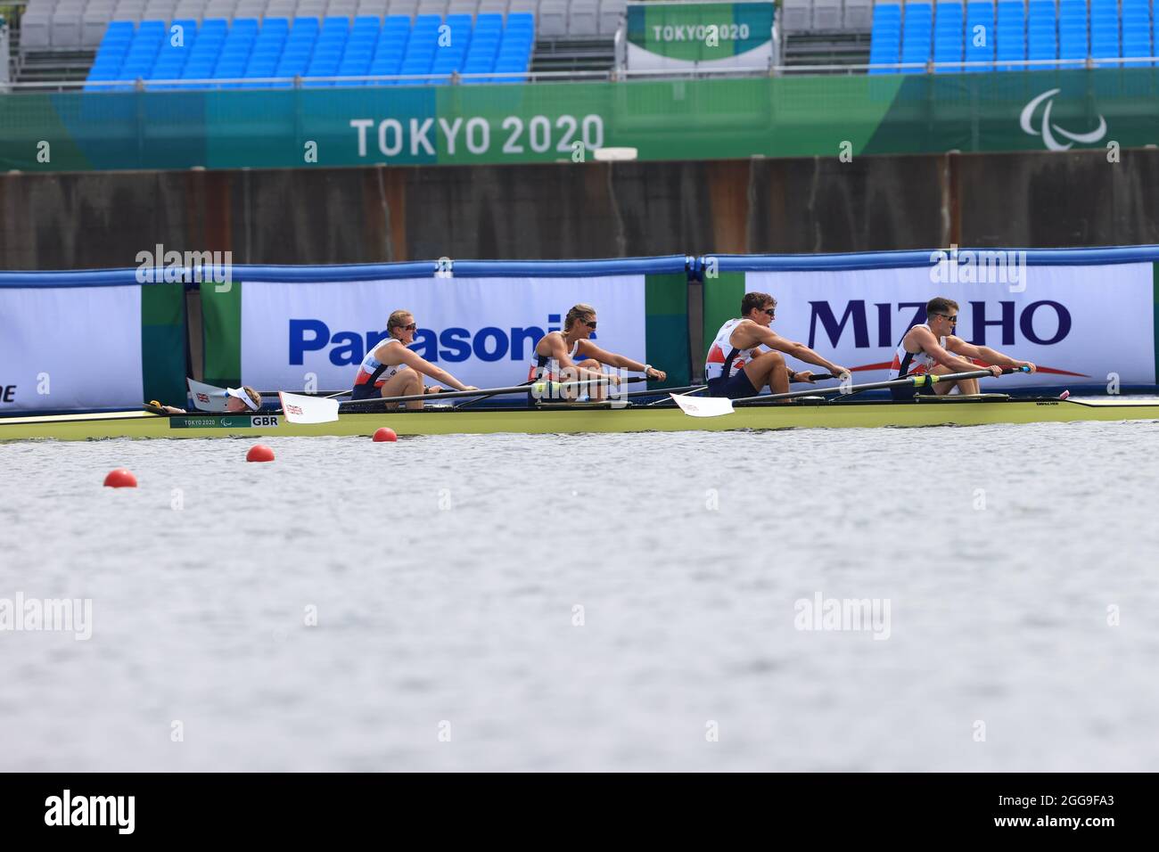 Team Great Britain competes in the Rowing - PR3 Mixed Coxed Four ...