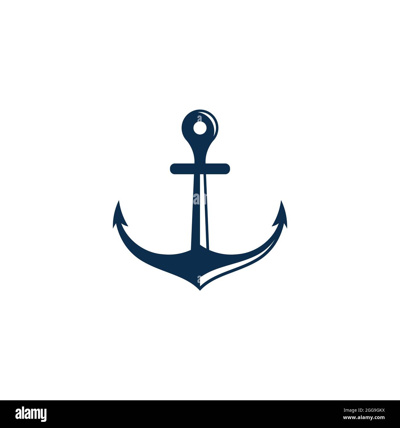 Anchor icon Logo Template vector illustration Stock Photo - Alamy