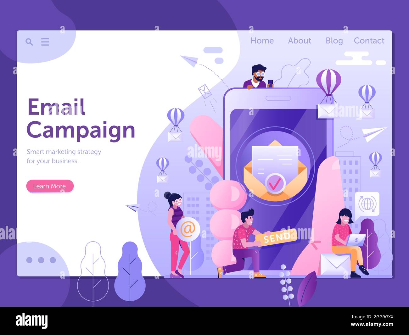 Email marketing template hi-res stock photography and images - Alamy