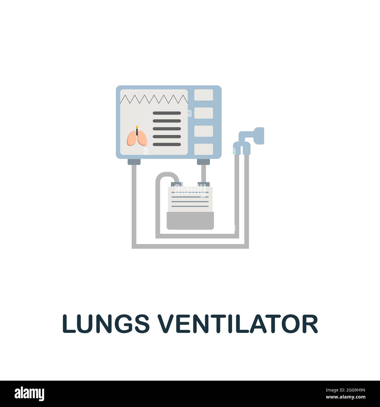 Ventilator medical machine Cut Out Stock Images & Pictures - Alamy