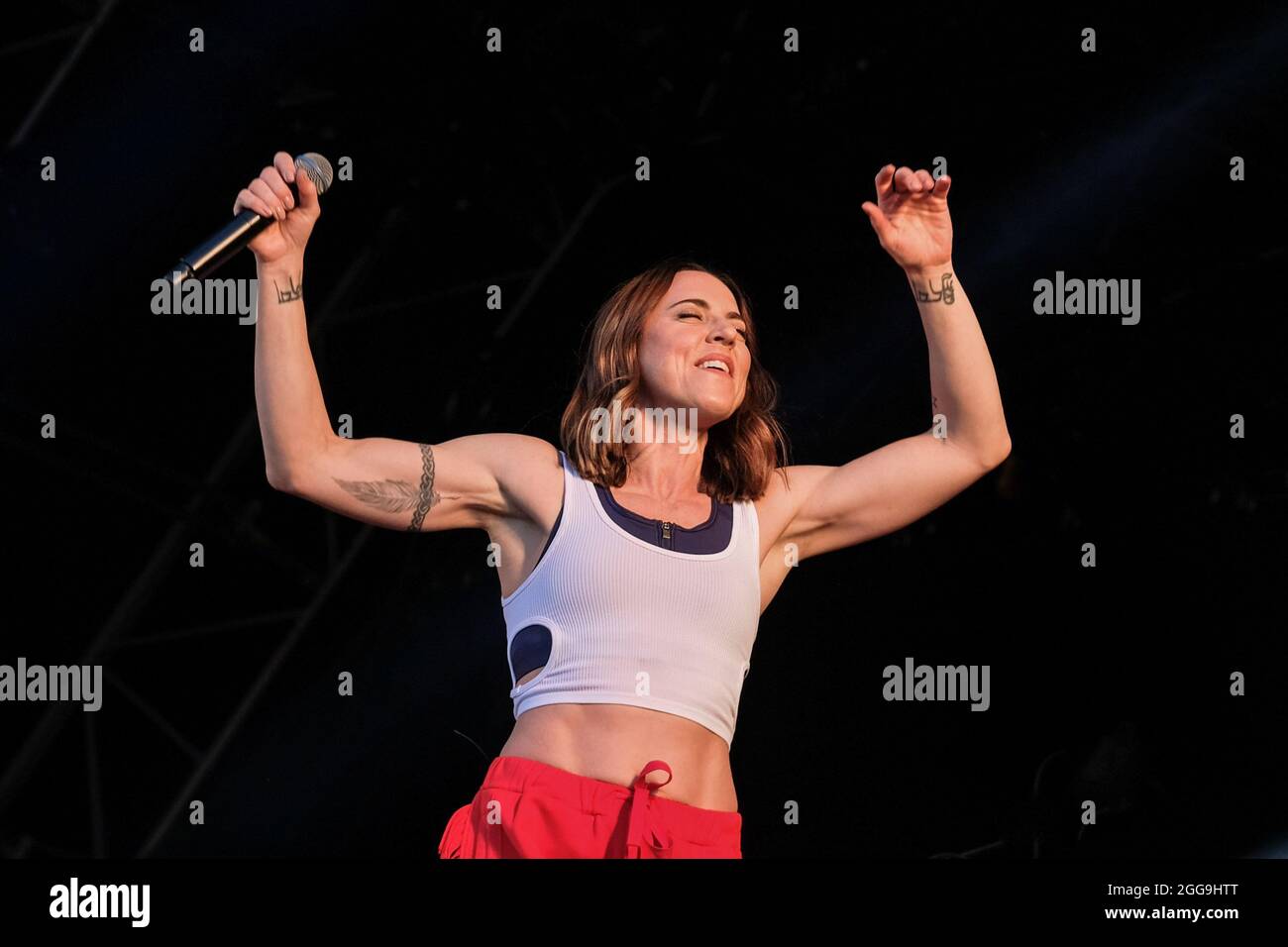 Portsmouth, UK. 29th Aug, 2021. Melanie Jayne Chisholm, better known as ...