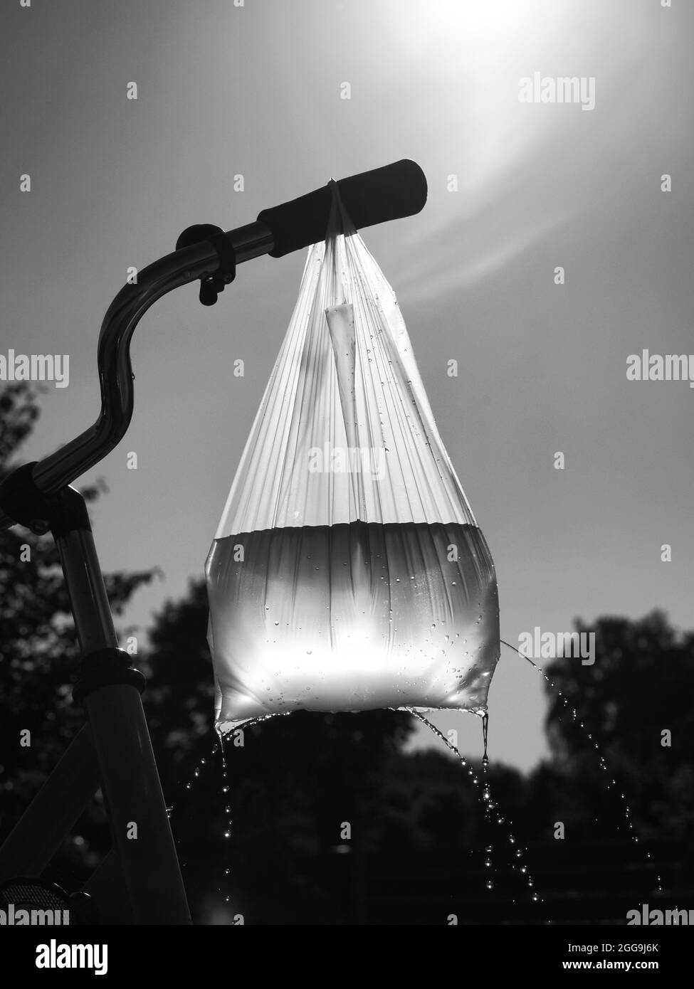 Plastic bag transparent Black and White Stock Photos & Images - Alamy