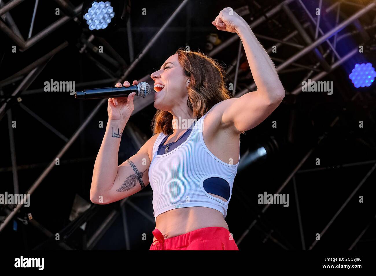 Melanie Jayne Chisholm, better known as Melanie C or Mel C performs live on stage at the ...